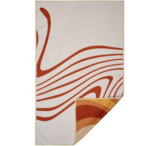 Moss Flow & Earth Flow Duo – Soft, Recycled Microfiber Tea Towels in N ...